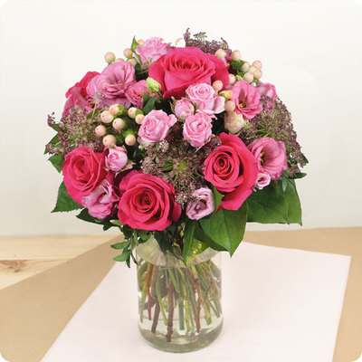 Bouquets de roses roses - Livraison de roses en 4h | 123fleurs