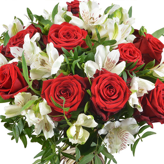 Bouquet de roses rouges Elégance - Livraison de fleurs | 123Fleurs
